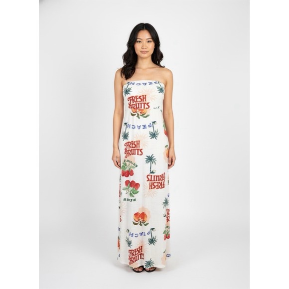 Paper Heart | Dresses | Paper Heart Fresh Fruits Summer Linen Blend ...